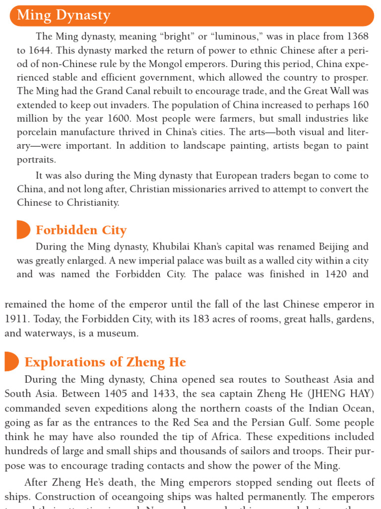 Ming Dynasty: Rise and Cultural Impact | PDF | Porcelain | Marco Polo