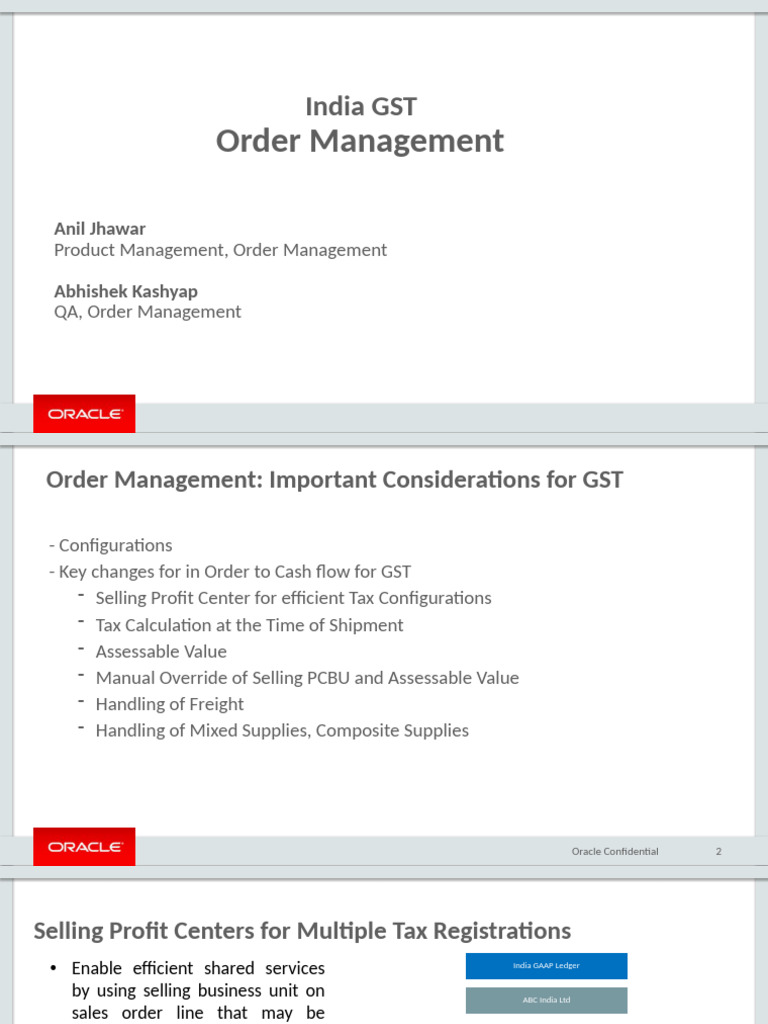 GST Order Management | PDF | Value Added Tax | Taxes