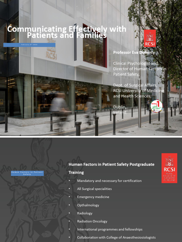 Effective Patient Communication Skills | PDF | Patient Safety | Medicine