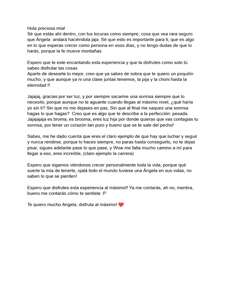 Carta Angela | PDF