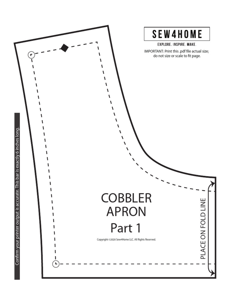 3153 Cobbler Apron Pattern | PDF | Printing | Graphic Design