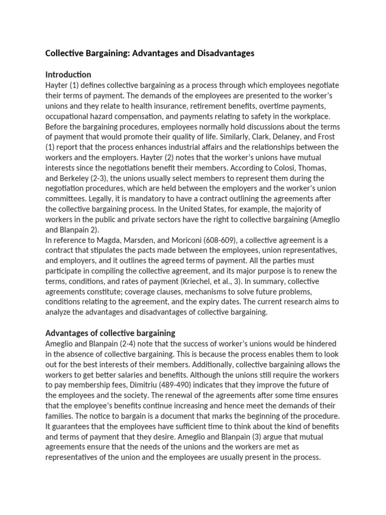 Collective Bargaining | PDF | Collective Bargaining | Employment