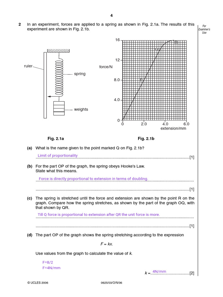 Kami Export - Final Hooke.s Law Worksheet | PDF | Force | Physical ...