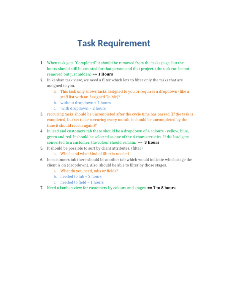 Task Management System Enhancements | PDF