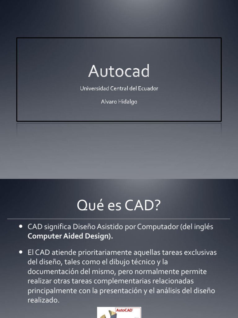 ¿Qué es CAD y su funcionalidad? | PDF | Diseño | Informática