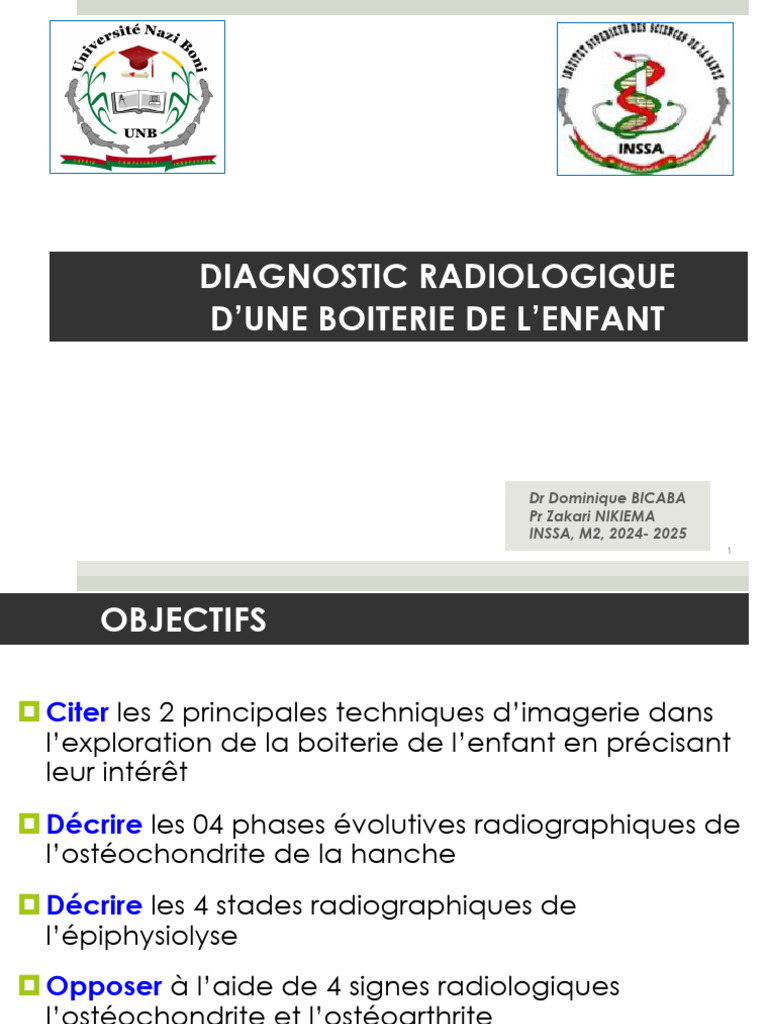 Diagnostic radiologique de la boiterie infantile | PDF | Arthrose ...