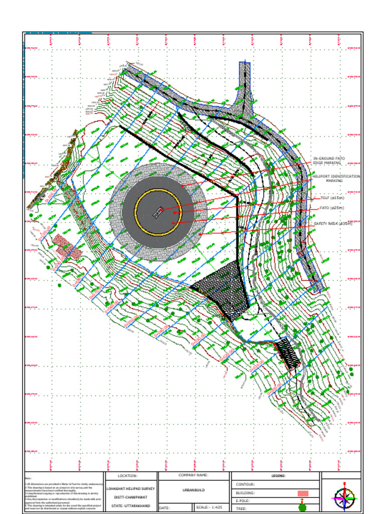 Lohaghat Helipad Site Plan | PDF | Helicopter | Rotorcraft