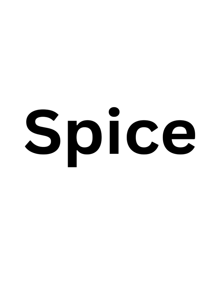 Spice | PDF