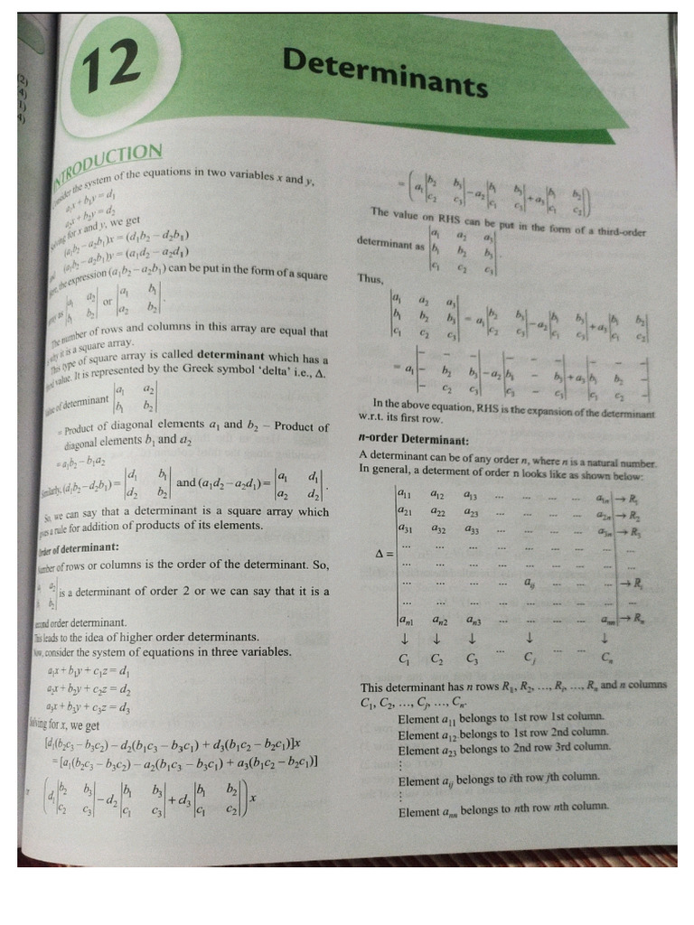 Determinants | PDF