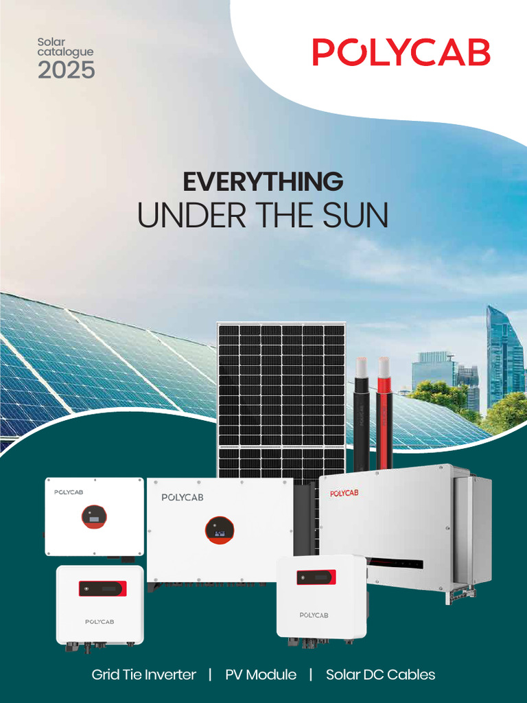 Polycab Solar Products Catalogue 2025 | PDF | Solar Power ...