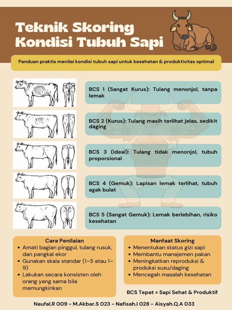 Poster Teknik Skoring Kondisi Tubuh | PDF