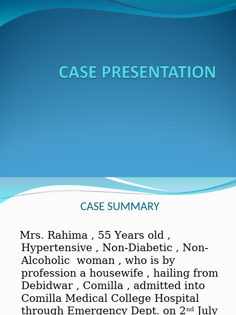Case Presentation (Myx Coma) | PDF | Hypothyroidism | Clinical Medicine
