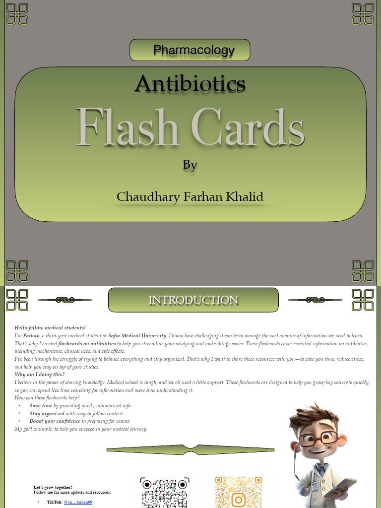 Antibiotics summary | PDF | Penicillin | Staphylococcus Aureus