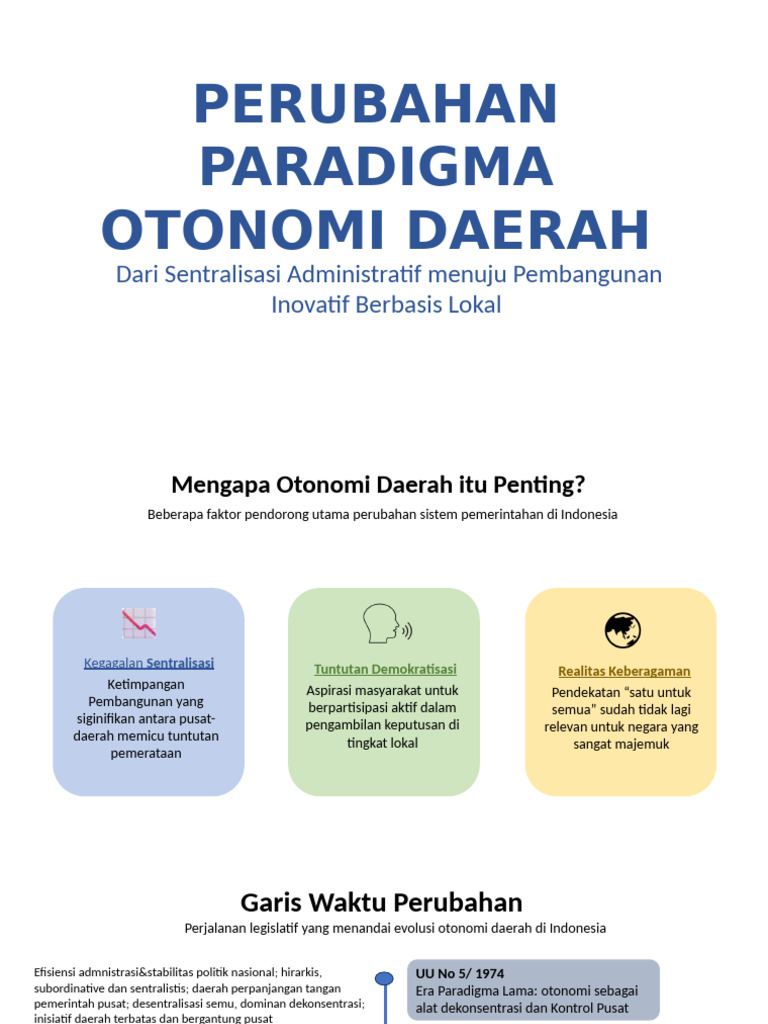 Pertemuan 2 Perubahan Paradigma Otonomi | PDF