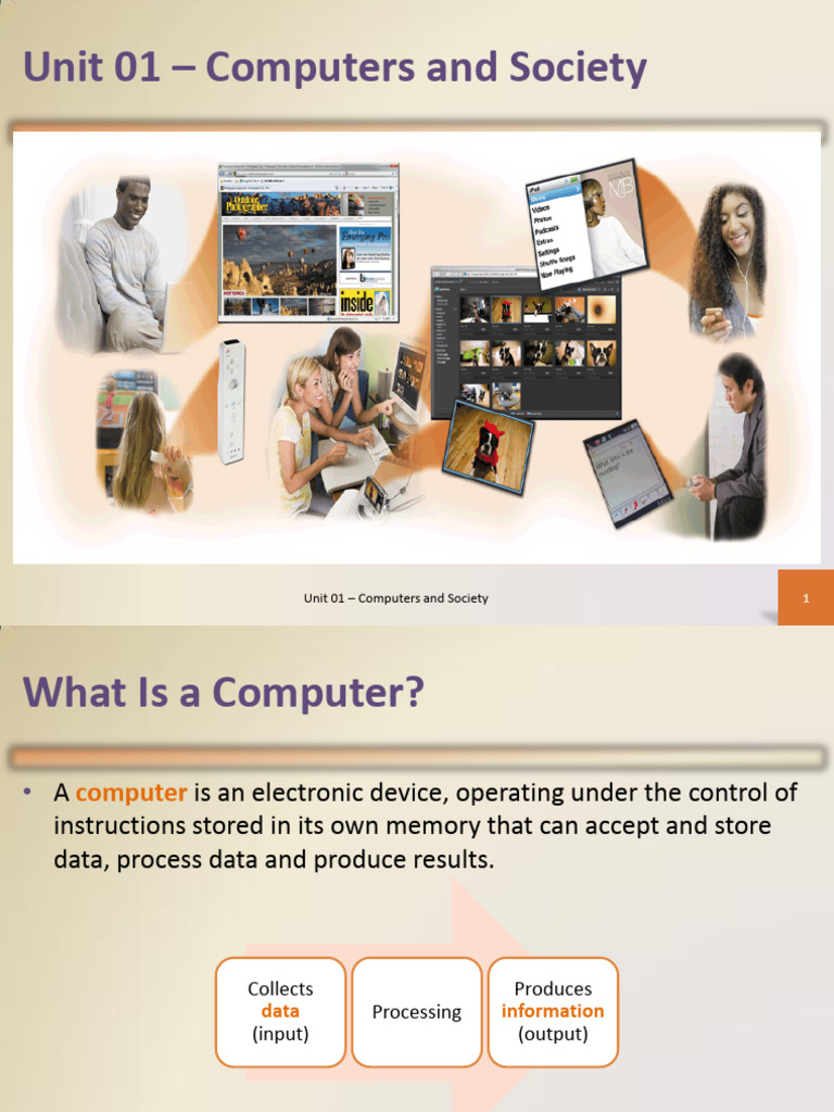 Understanding Computers in Society | PDF | Computer Hardware | Computer ...