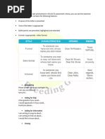 IELTS General Writing Task 1 Template | PDF