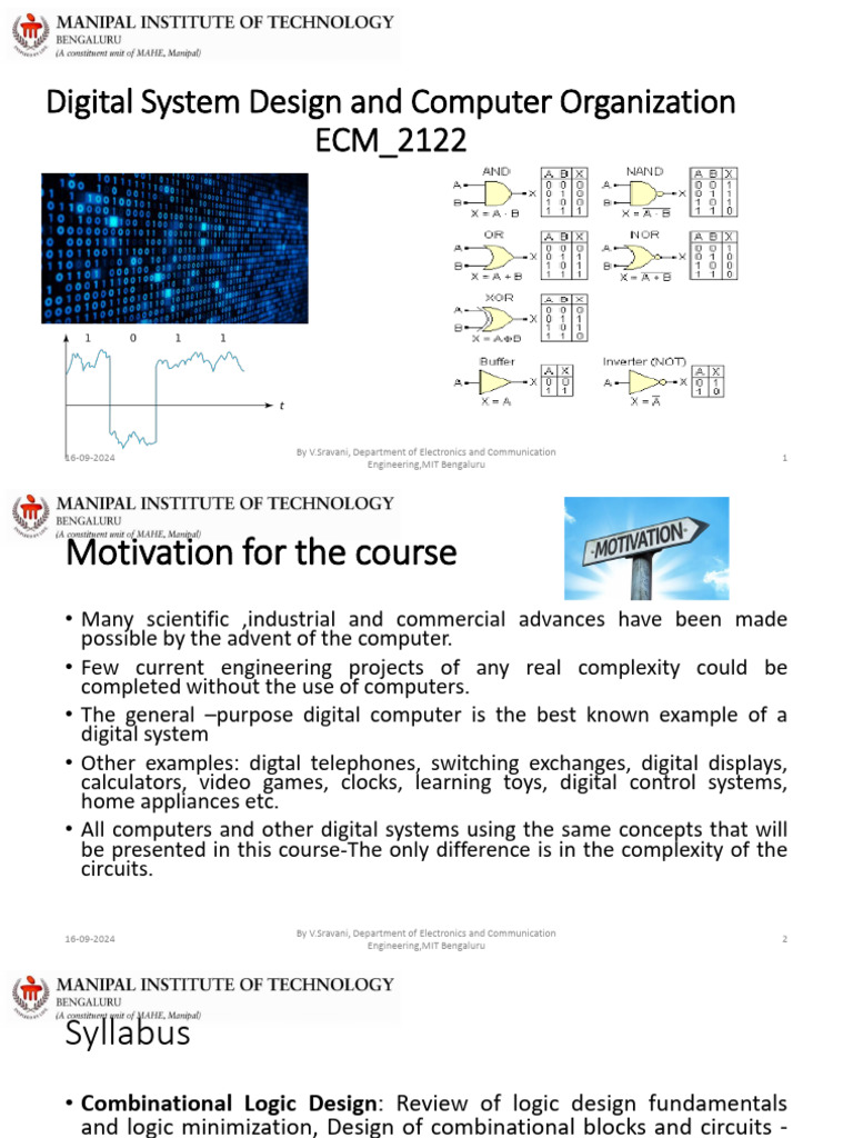 Digital System Design Course Overview | PDF | Computer Engineering ...