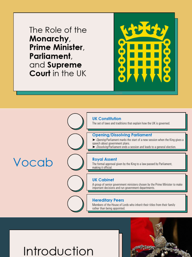 Role of The Monarchy, Prime Minister, (Autosaved) | PDF | House Of ...