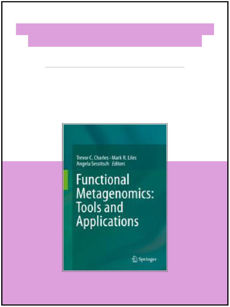 Functional Metagenomics Tools and Applications 1st Edition Trevor C ...