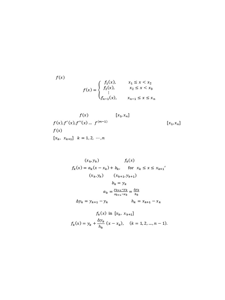 Ch-5, Math-5 Lecture Note | PDF | Interpolation | Spline (Mathematics)