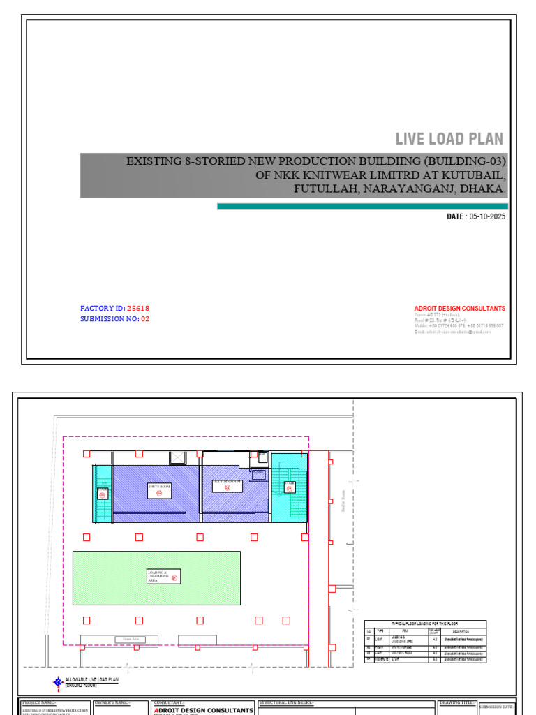 Live Load Plan - 20.08.25 | PDF