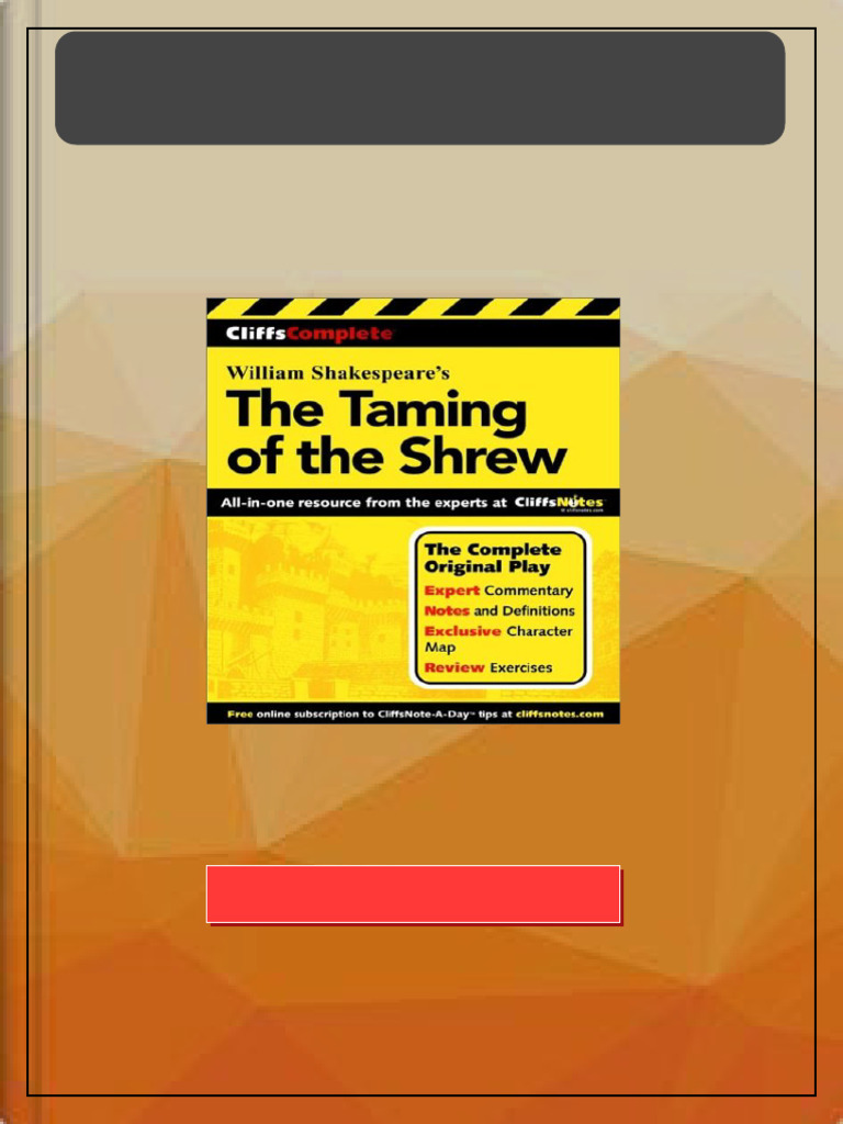 The Taming of the Shrew Cliffs Complete 1st Edition William Shakespeare online reading | PDF ...