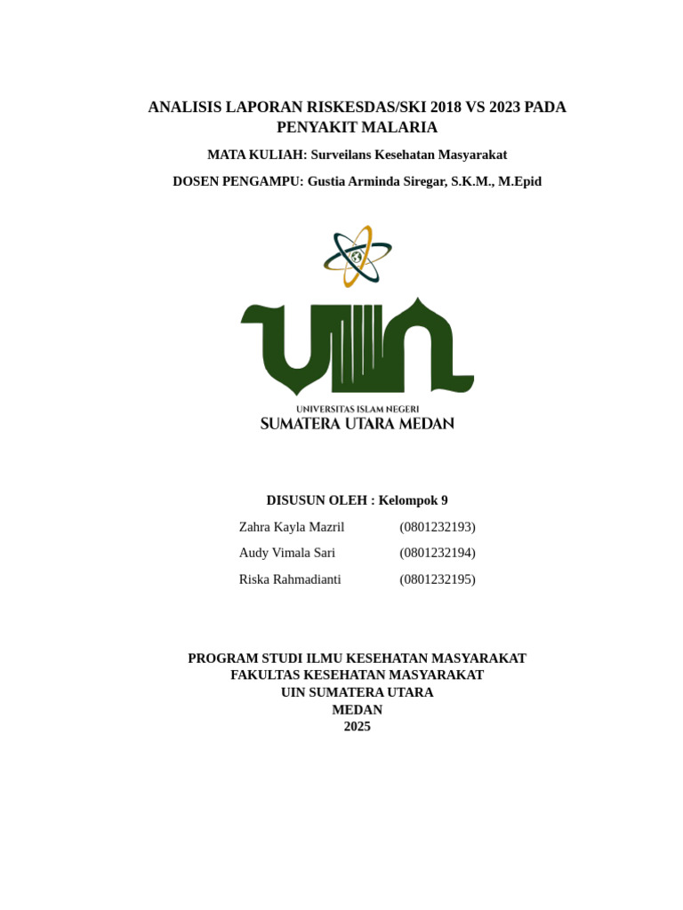 Analisis Laporan Riskesdas Penyakit Malaria | PDF