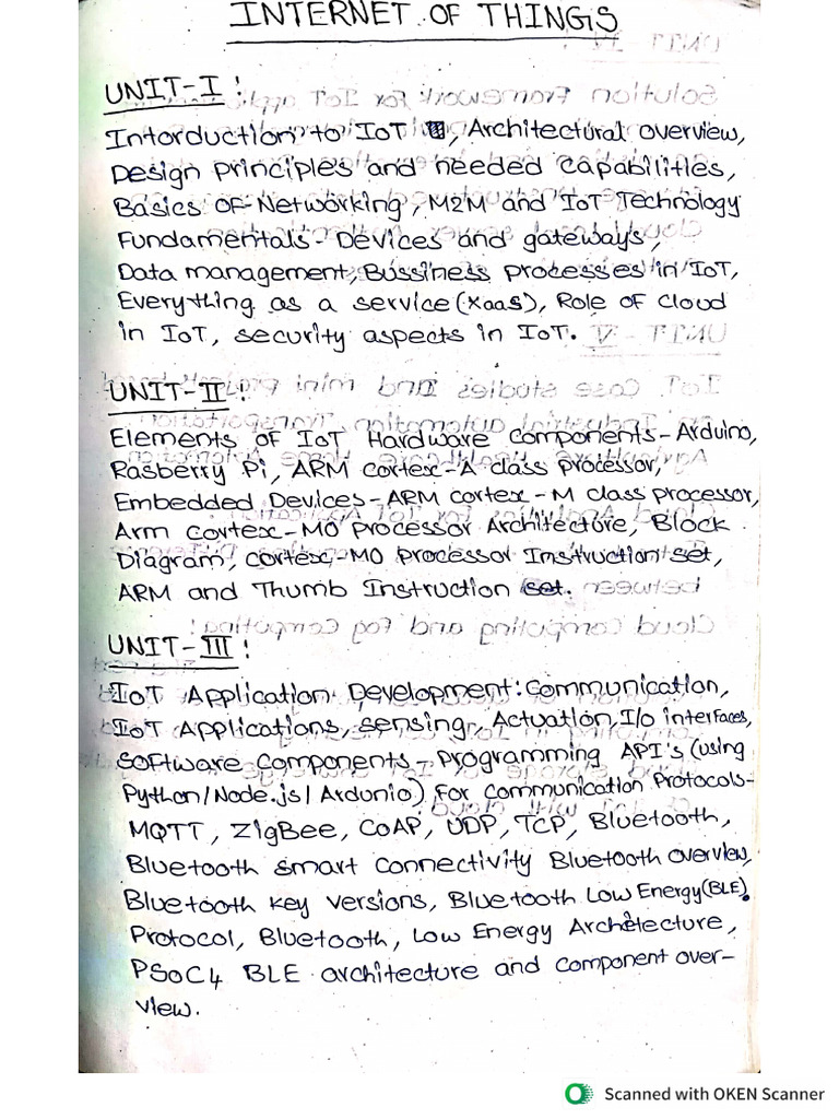 IoT Notes | PDF