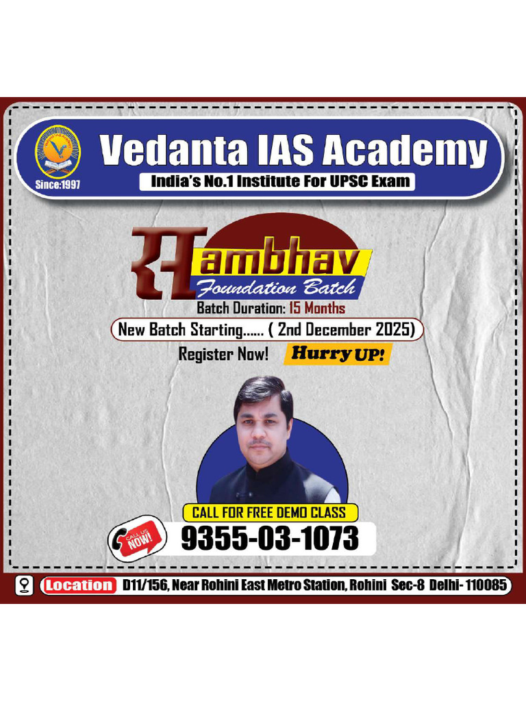 UPSC Classes start soon.. | PDF