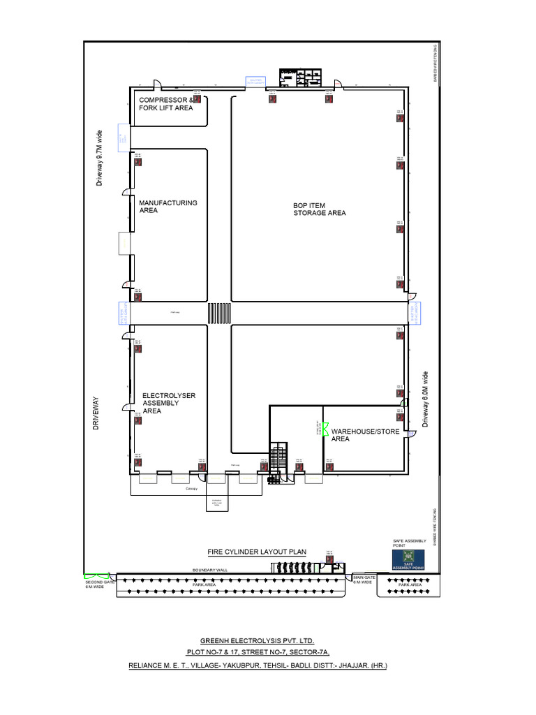 Greenh Electrolysis Facility Layout | PDF | Door | Architectural Elements
