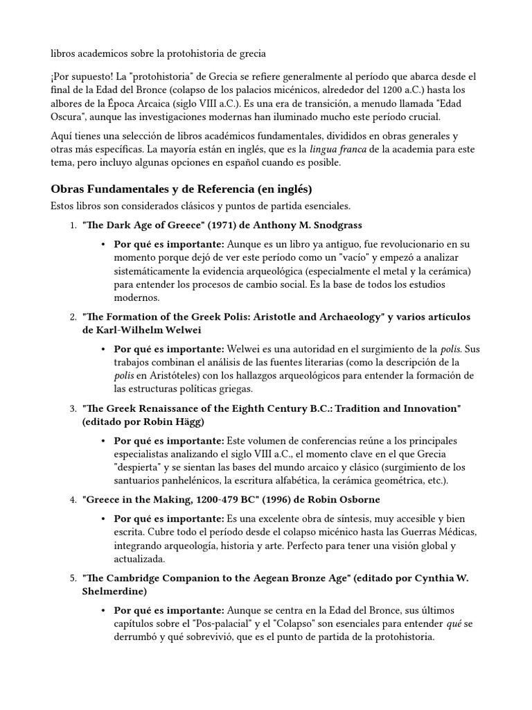 Daniel - Libros Sobre La Historia Antigua de Grecia | PDF | Grecia micénica | Troya