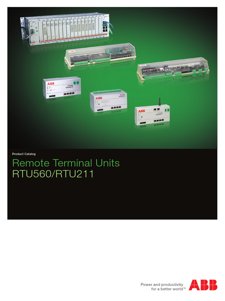 ABB Remote Terminal Units Catalog 2012 | PDF | Power Supply | Fiber ...