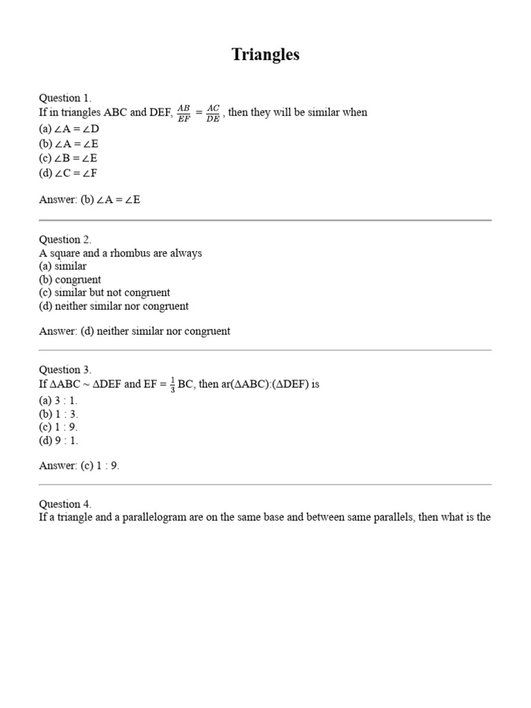 Triangles 2 | PDF | Triangle | Area