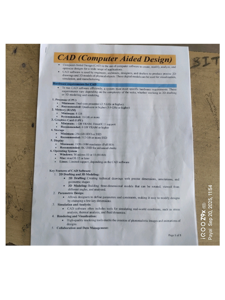 CAD. (Computer Aided Design) | PDF