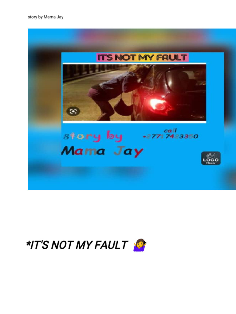 It's Not My Fault | PDF