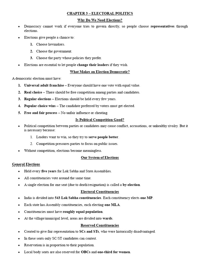 Chapter_3_Civics_251109_200913 | PDF | Elections | Electoral District