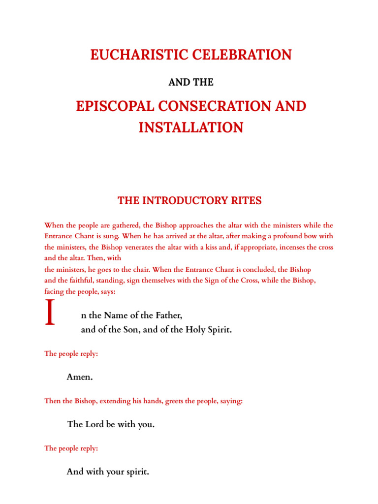 Episcopal Consecration and Installation of the First Bishop of Cebu - 6 ...