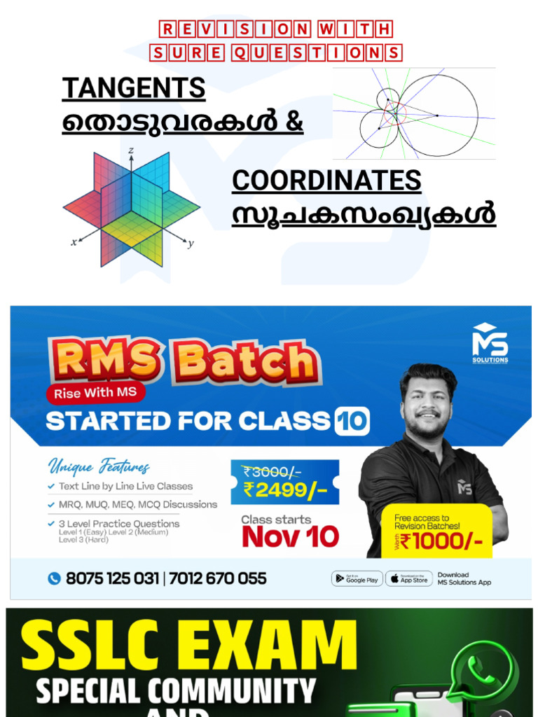 SSLC Maths Chapter 8&9 Revision With Sure Questions | PDF | Elementary ...