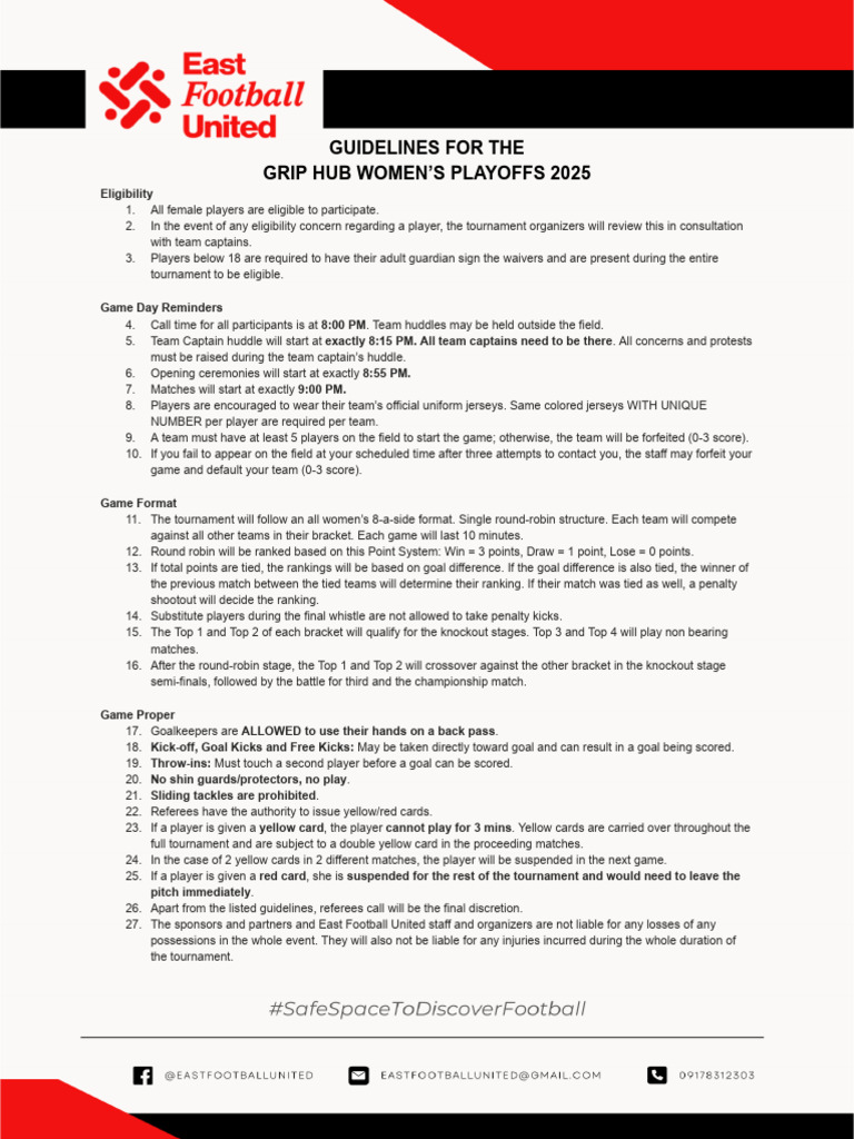 EFU-Grip-Hub-Womens-Playoffs-Guidelines-11_07_25 | PDF | Sports | Association Football