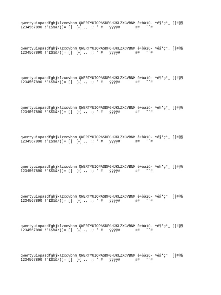 Qwertyuiopasdfghjklzxcvbnm QWERTYUI | PDF