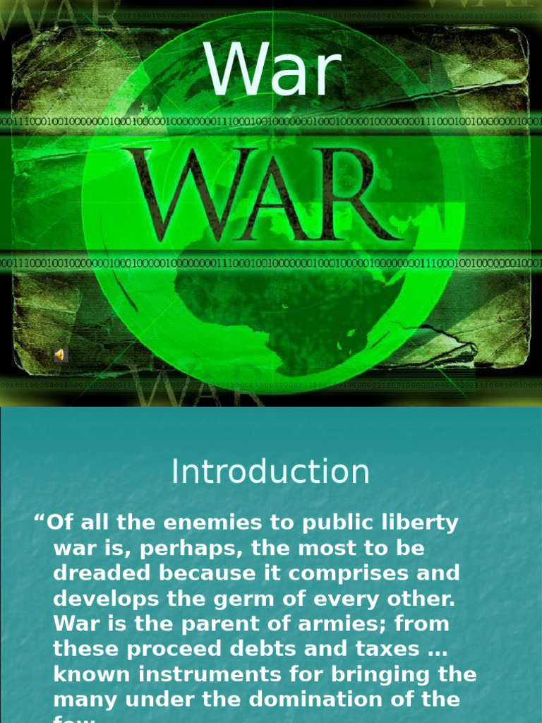 War Peace Economics Powerpoint | PDF | Just War Theory | Economies