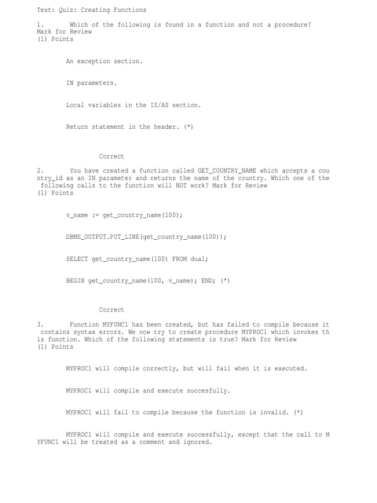 Creating Functions Pdf Subroutine Parameter Computer Programming 