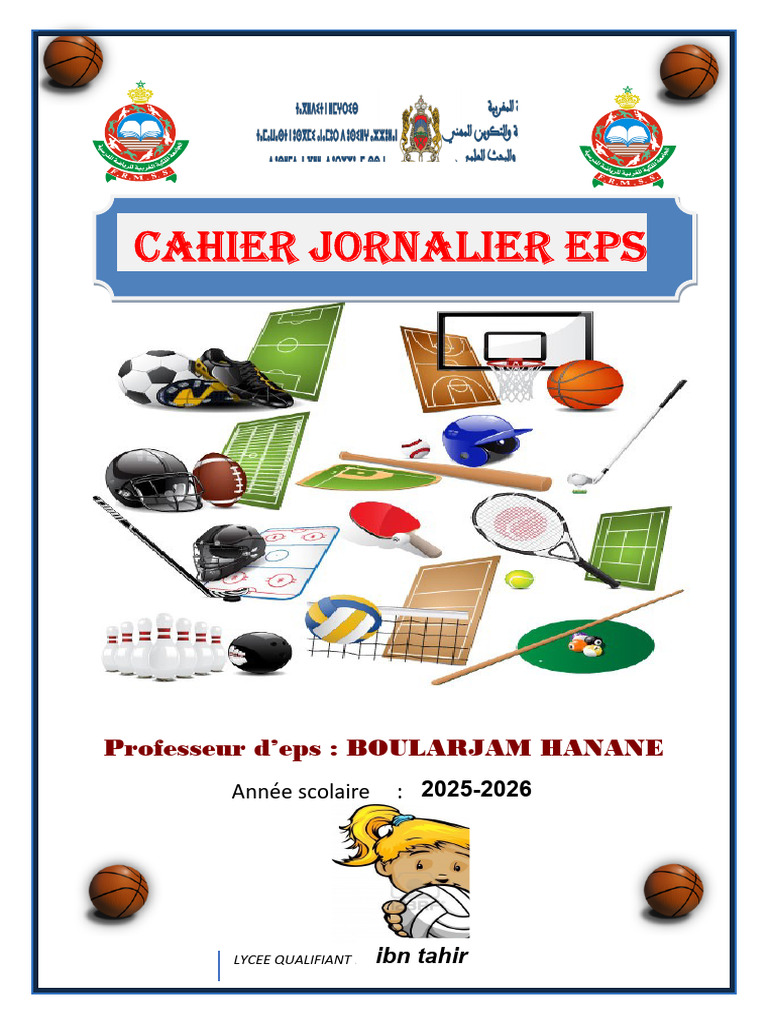 Cahier Journalier EPS 2023-2024 | PDF | Sports d'équipe | Jeux de ballon