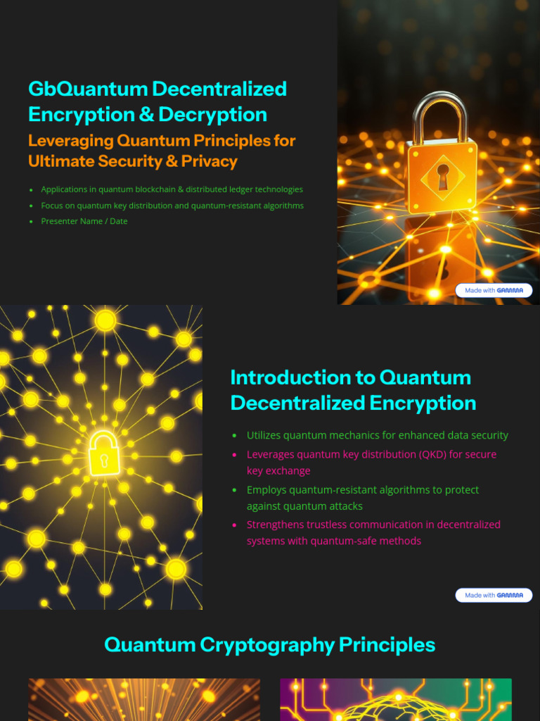 Quantum Decentralized Encryption Guide | PDF | Key (Cryptography ...