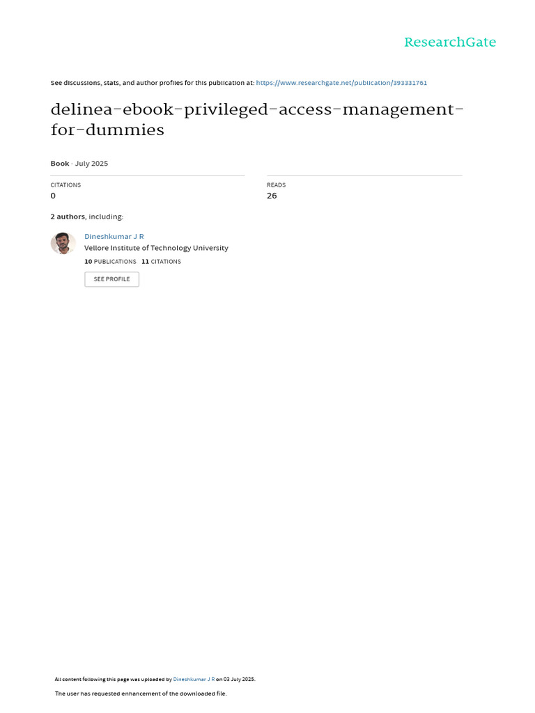 Delinea Ebook Privileged Access Management For Dummies | PDF | Security | Computer Security