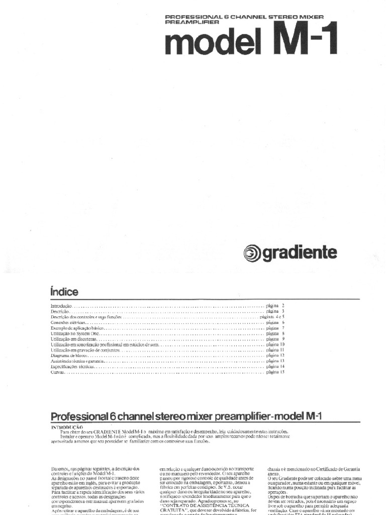 M1-Gradiente - Manual | PDF
