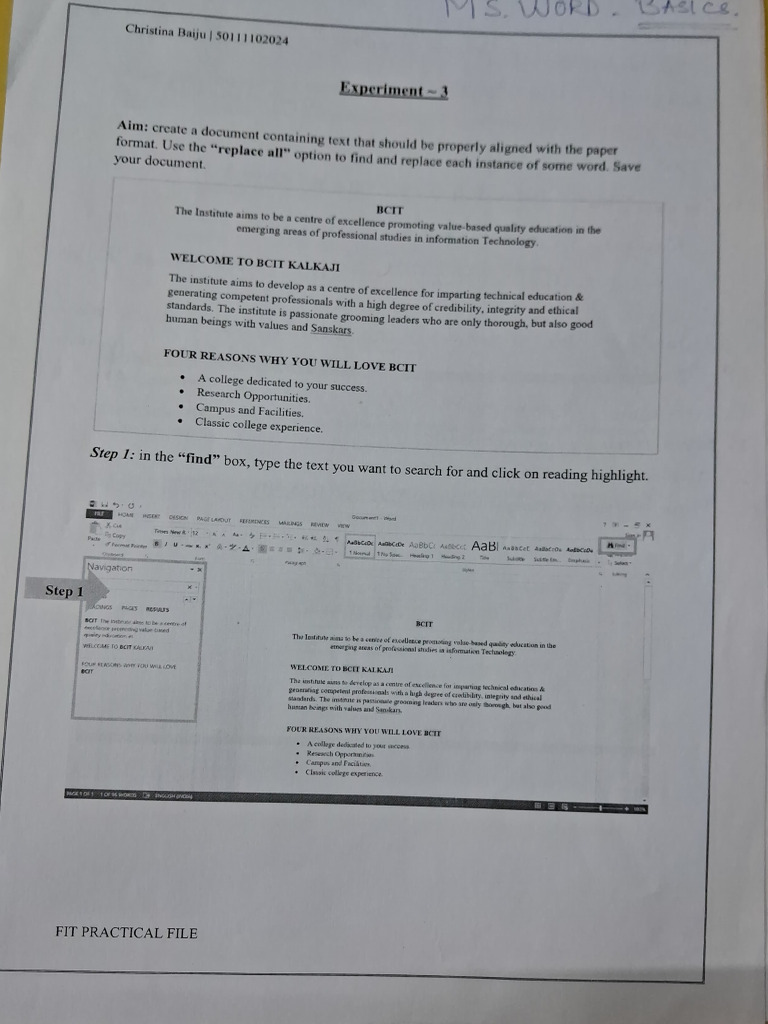 Fit Practical File Format | PDF