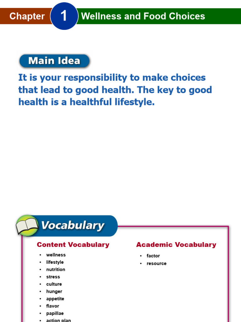 Wellness and Food Choices Guide | PDF | Taste | Mental Health