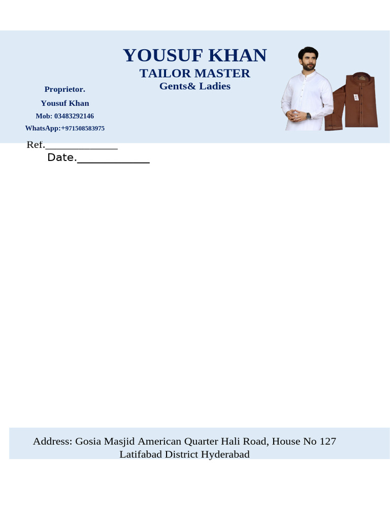 Yousuf Khan Tailor Master | PDF