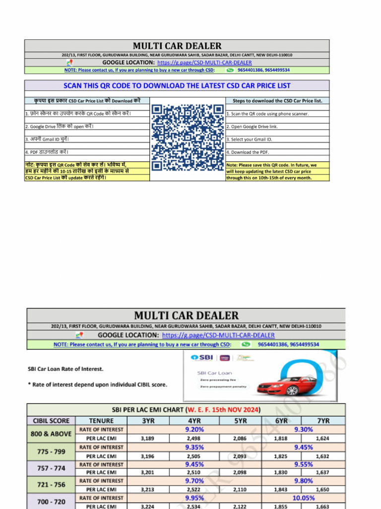 Dl Reg May25 Csd Price List (w) | PDF